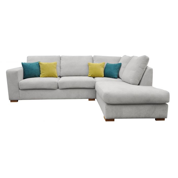 light grey right corner sofa