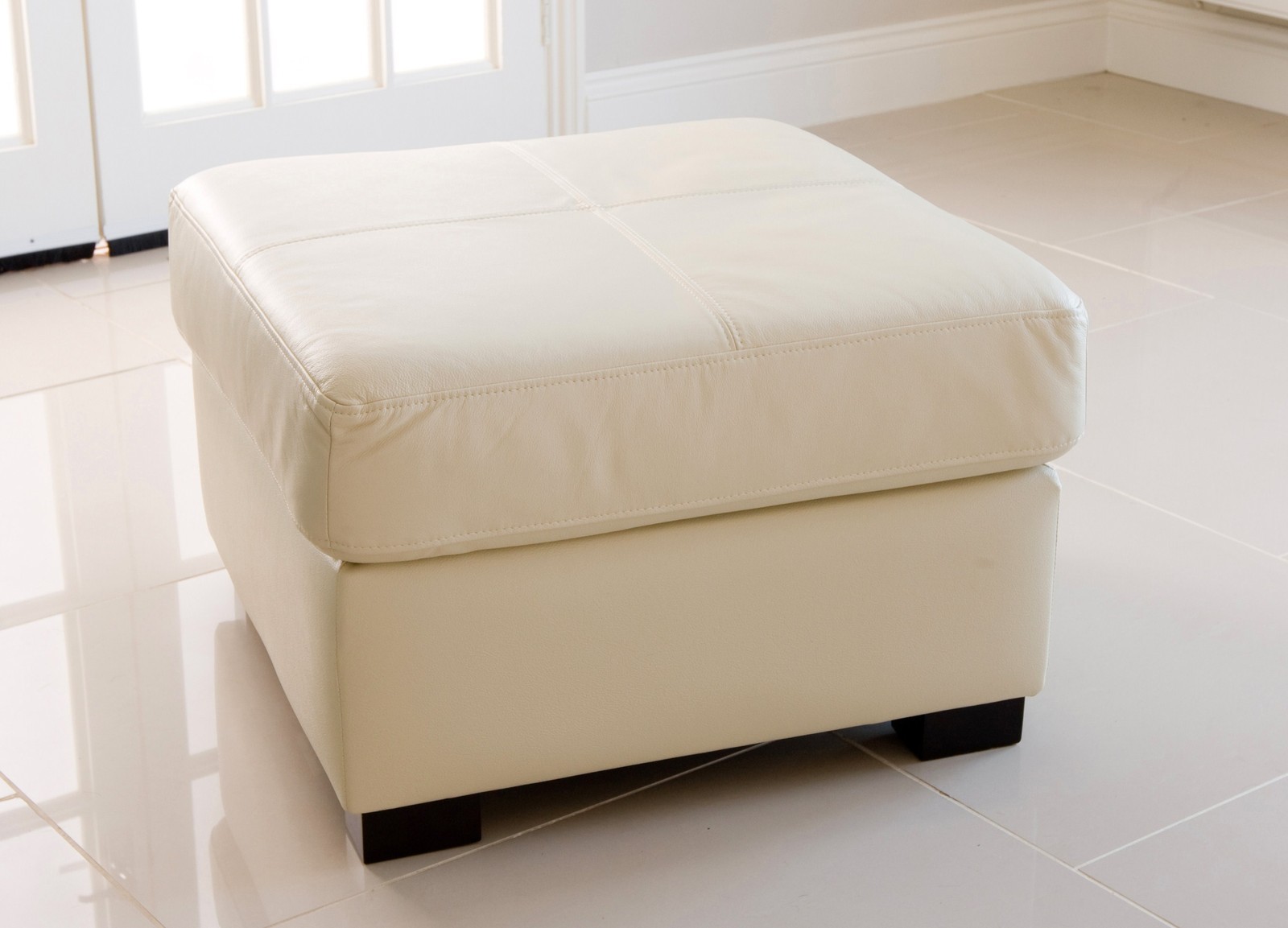 FOOTSTOOL in Faux Leather